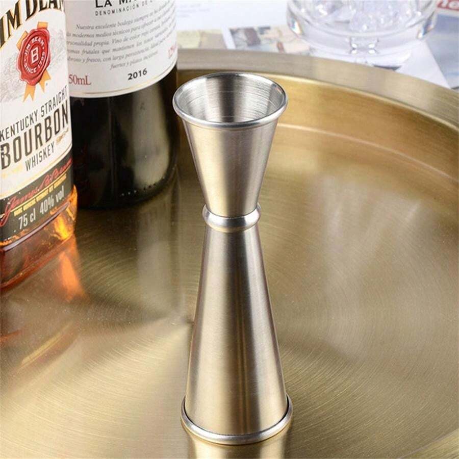 2pcs 4.3 Inch Double Jigger With Ounce And Milliliter Markings, Bar ...
