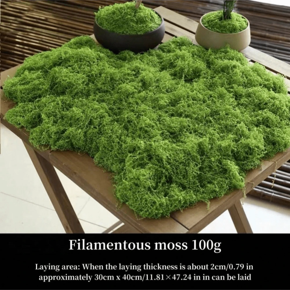 Musgo artificial exuberante (30/50g/100g) - Jardín de cuento de hadas y ...