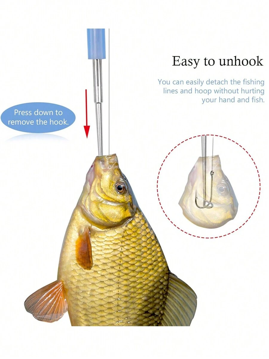 Stainless Fish Hook Remover Extractor Tool For Fishing Safety Fishing ...