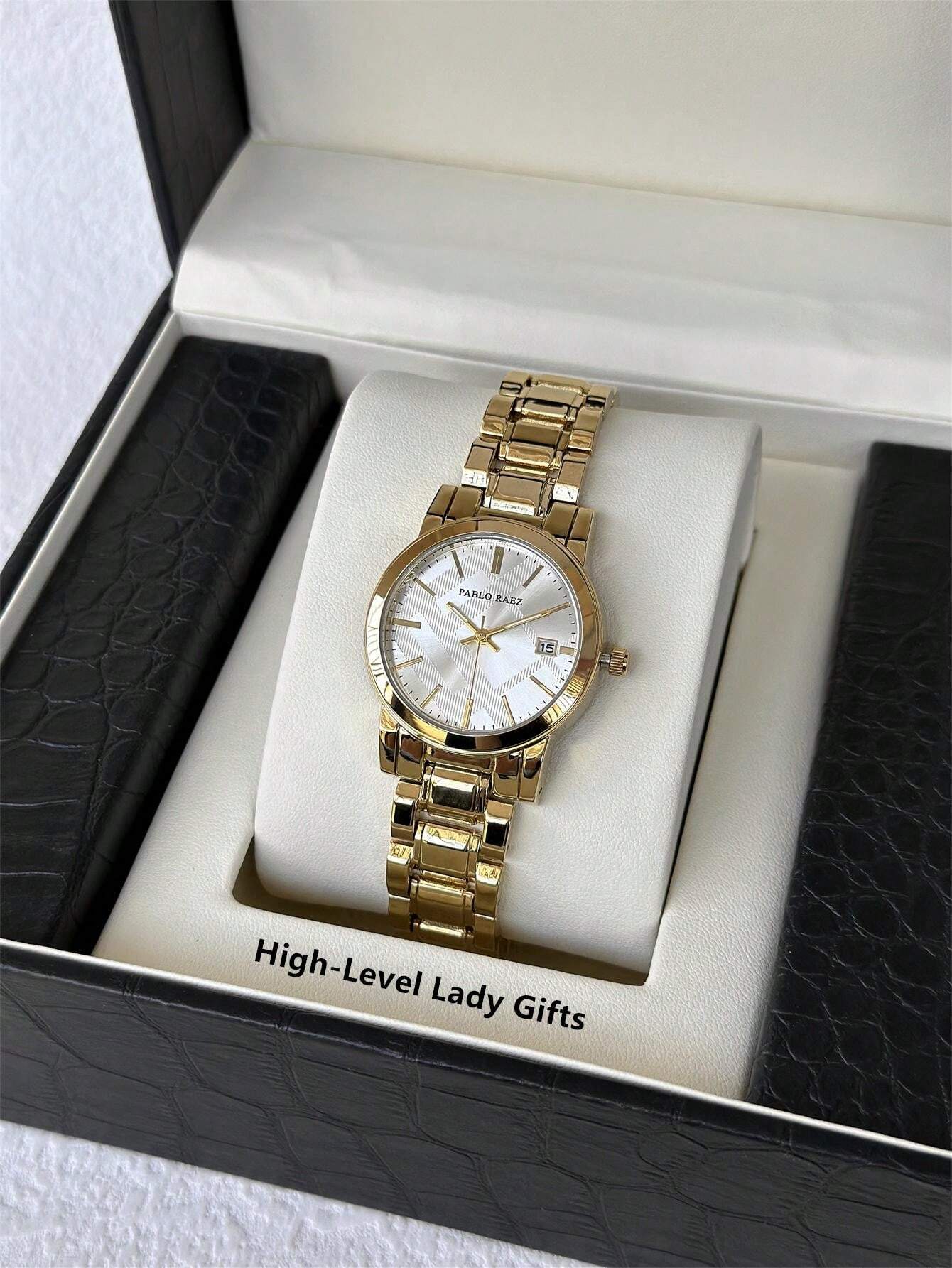1pc Ladies Watch 18K Gold Women Watch Luxury Dress Watch SUS304 ...
