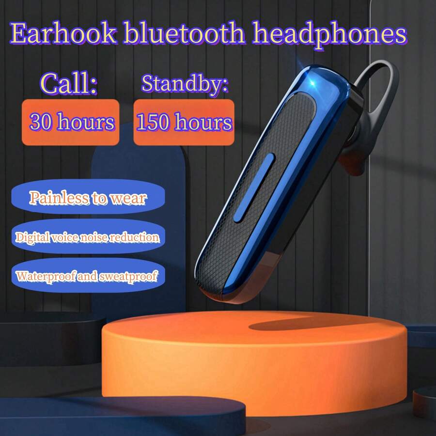Bluetooth Business Single Earbuds, Comfortable Wireless In Ear Earphone ...