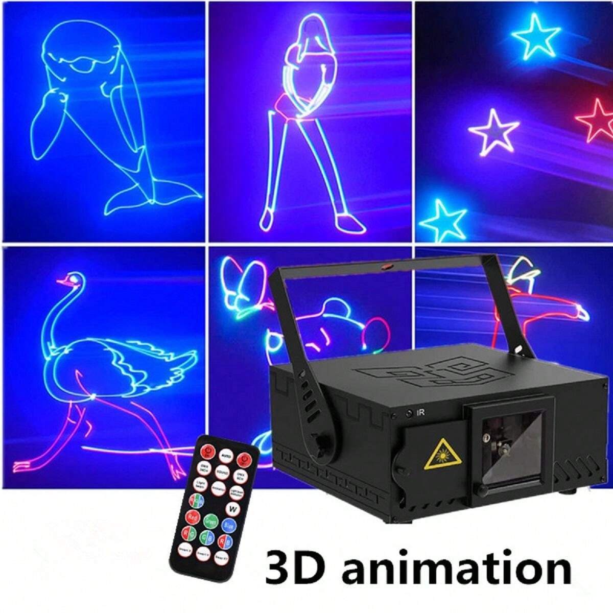 Dj Disco Party Lights Animation Laser Dessin Animé Mignon Led ...