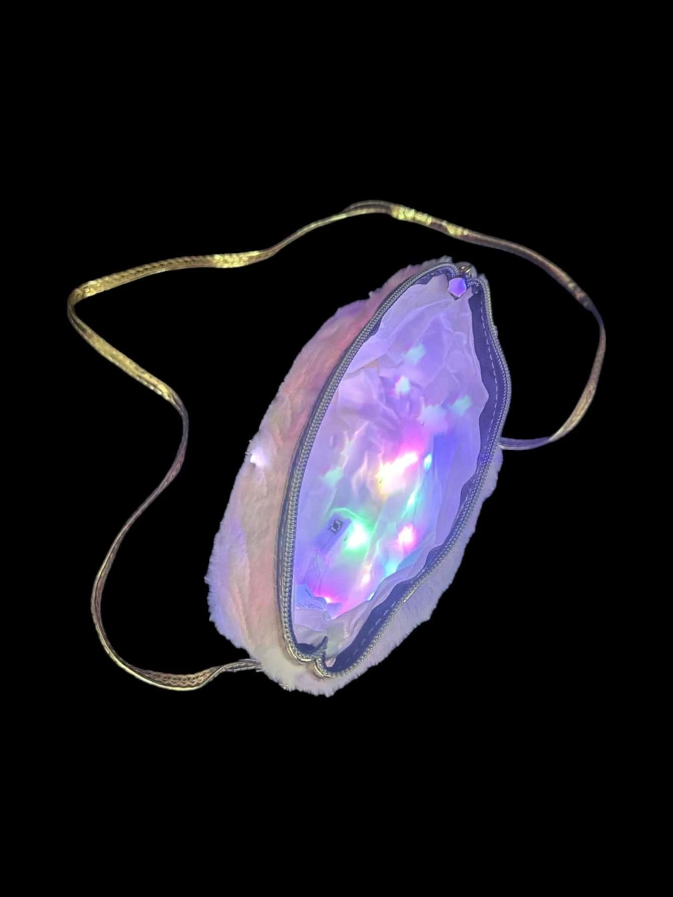 Led Light Up Litmus Cat Plush Shoulder Bag | SHEIN USA