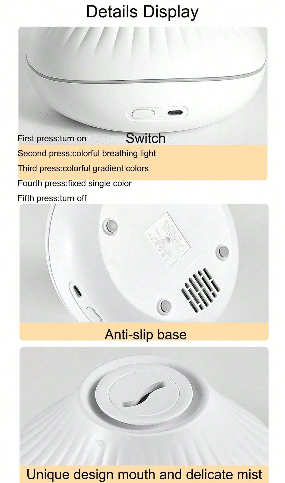 1 Pc Colorful Aromatherapy Machine Onion Humidifier With Intelligent ...