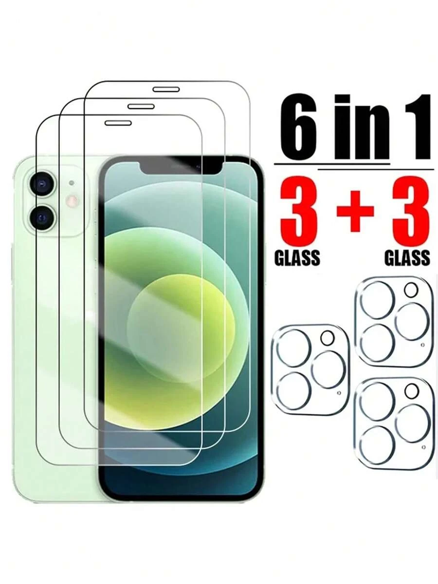 6 In 1 Pack IPhone 11 12 13 14 Pro Max 14 Plus 15 15pro Screen ...