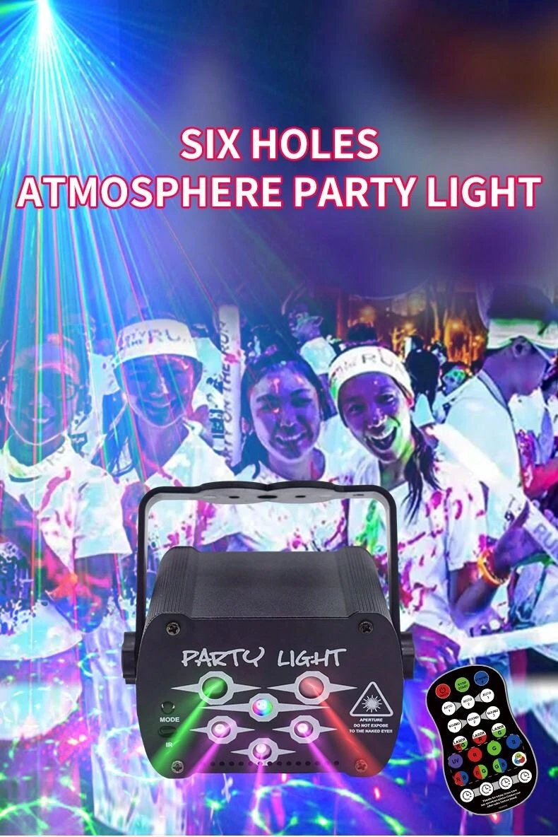 Party Disco Light With Flash, Portable LED Stage Light With Sound ...
