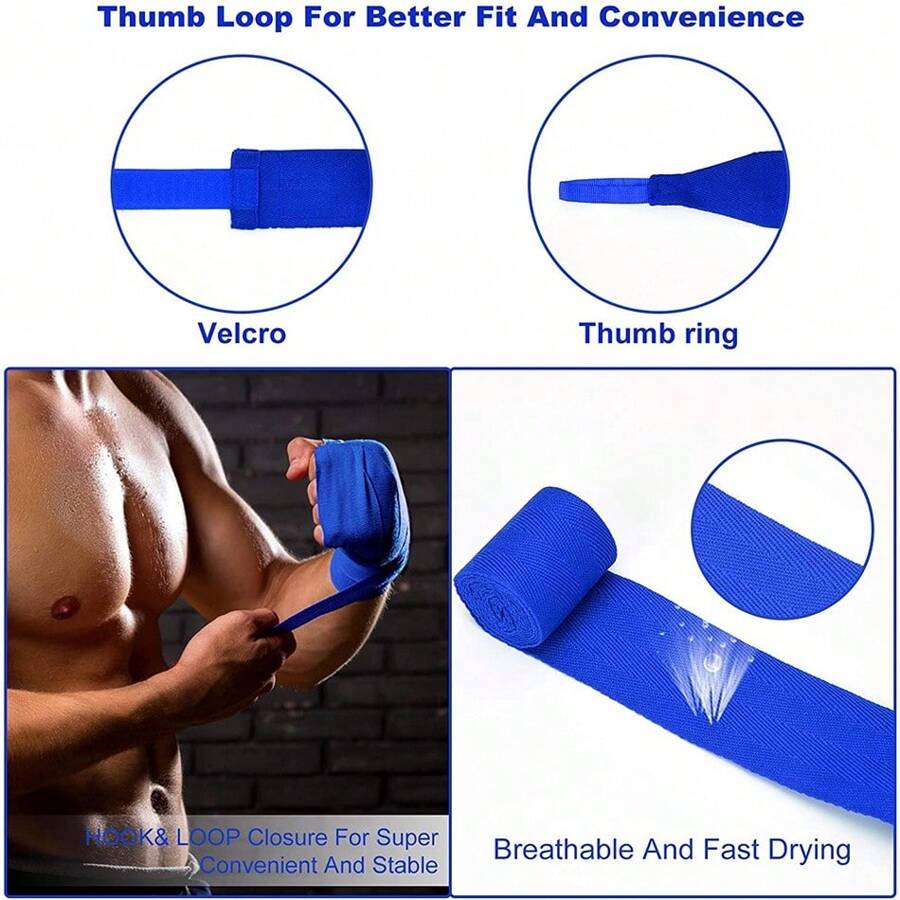 3m Boxing Bandage Muay Thai Adult Unisex Fight MMA Hand Wraps Wrist ...