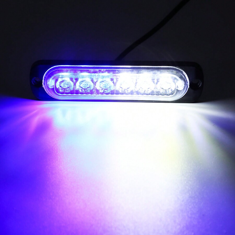 4pcs LED Hazard Beacon Emergency Flashing Side Marker Light Bars ...