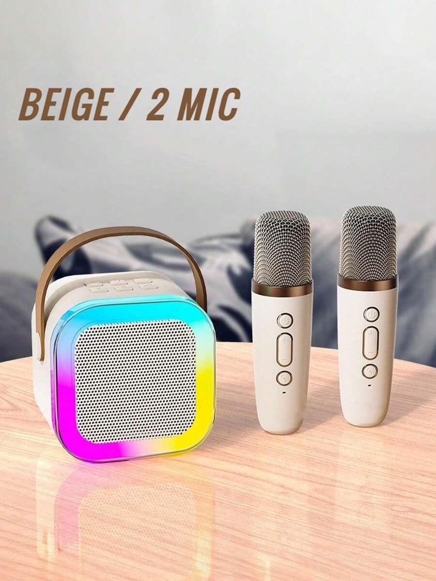 Khaki K12 Wireless Portable K-Song Microphone Microphone, Outdoor ...