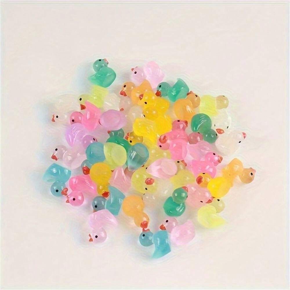 30pcs Glow In Dark Duck, Mini Duck Mini Plastic Realistic Duck, Party ...