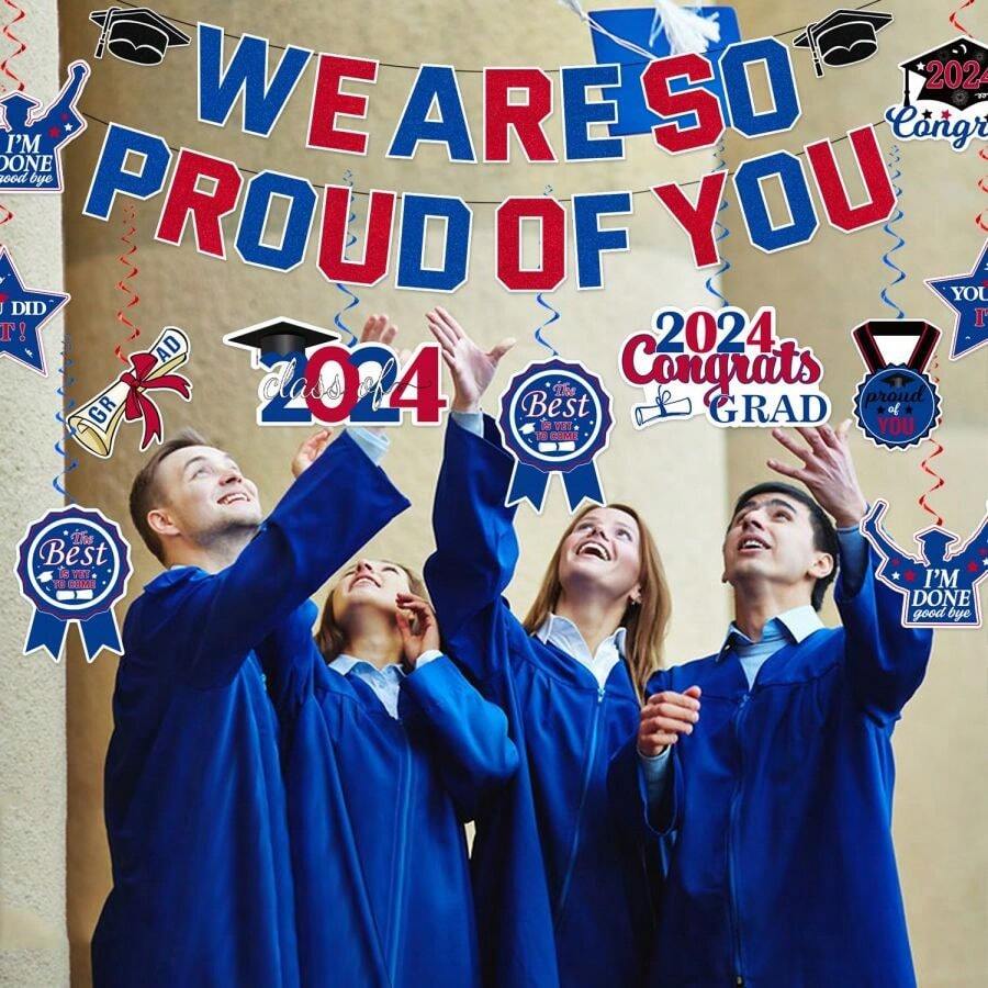 Green Graduation Party Decorations 2024, We Are So Proud Of You ...