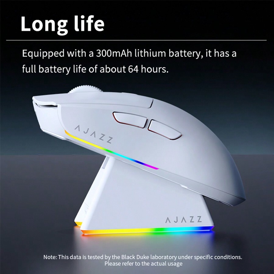 NACODEX-Wireless Charging Tri-Mode Connectivity Gaming Mouse Long ...