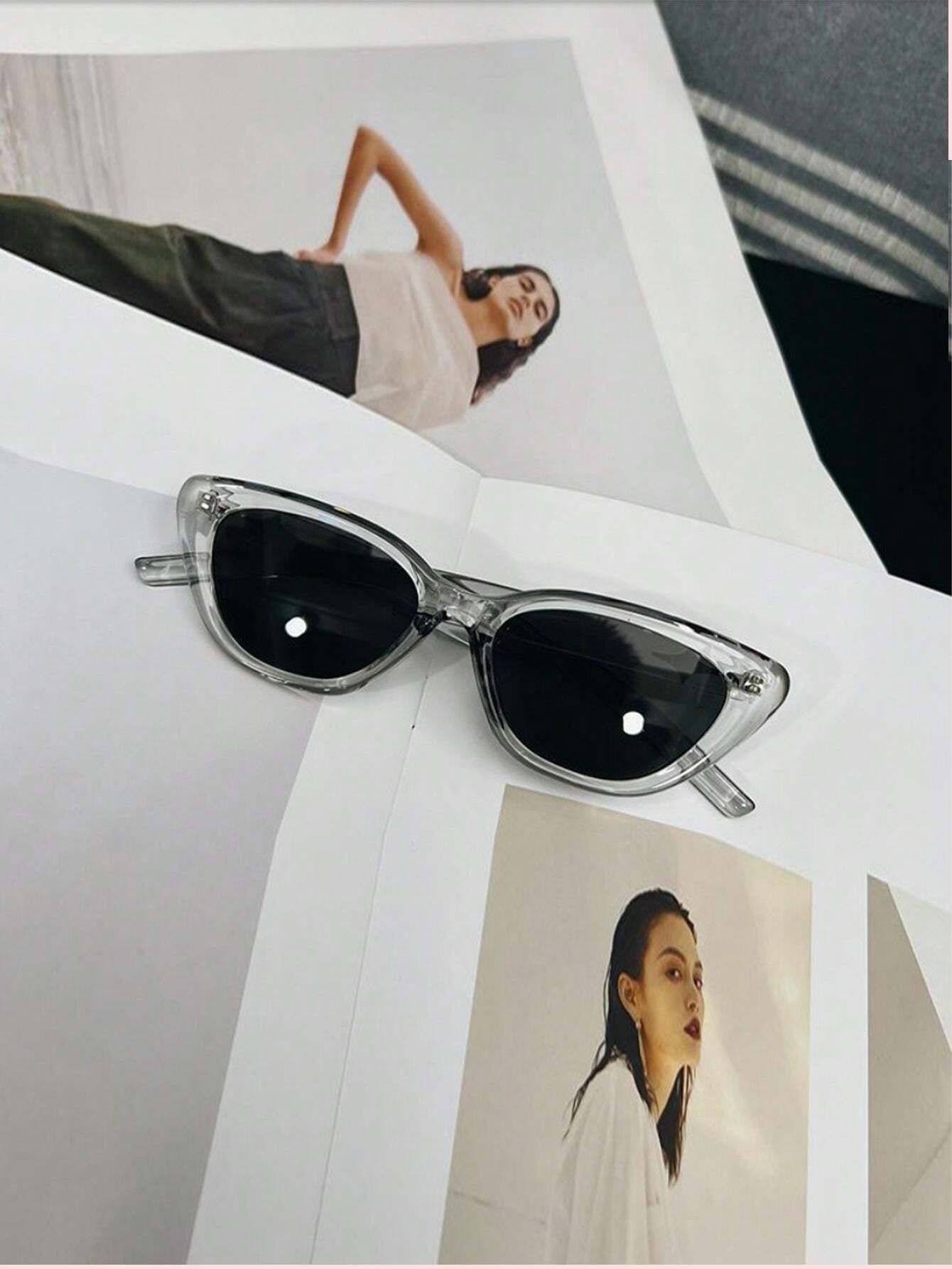 Y2K Cat Eye Sunglasses, Fashionable Unisex Star Punk Style Anti-Glare ...