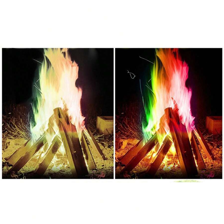 Magic Flame Powder Colorful Powder Colorful Flame Color Changing Powder ...