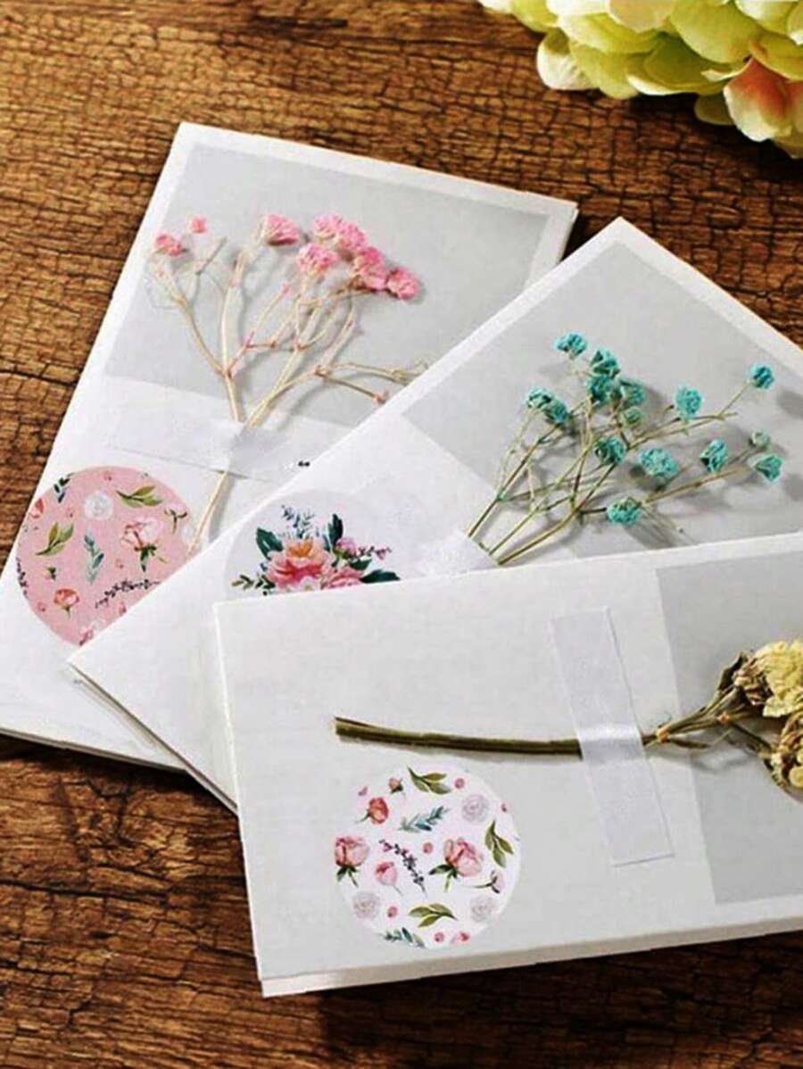 3Pcs Sticker Envelope Seal Scraping 500 Stickers Per Roll Sticker ...