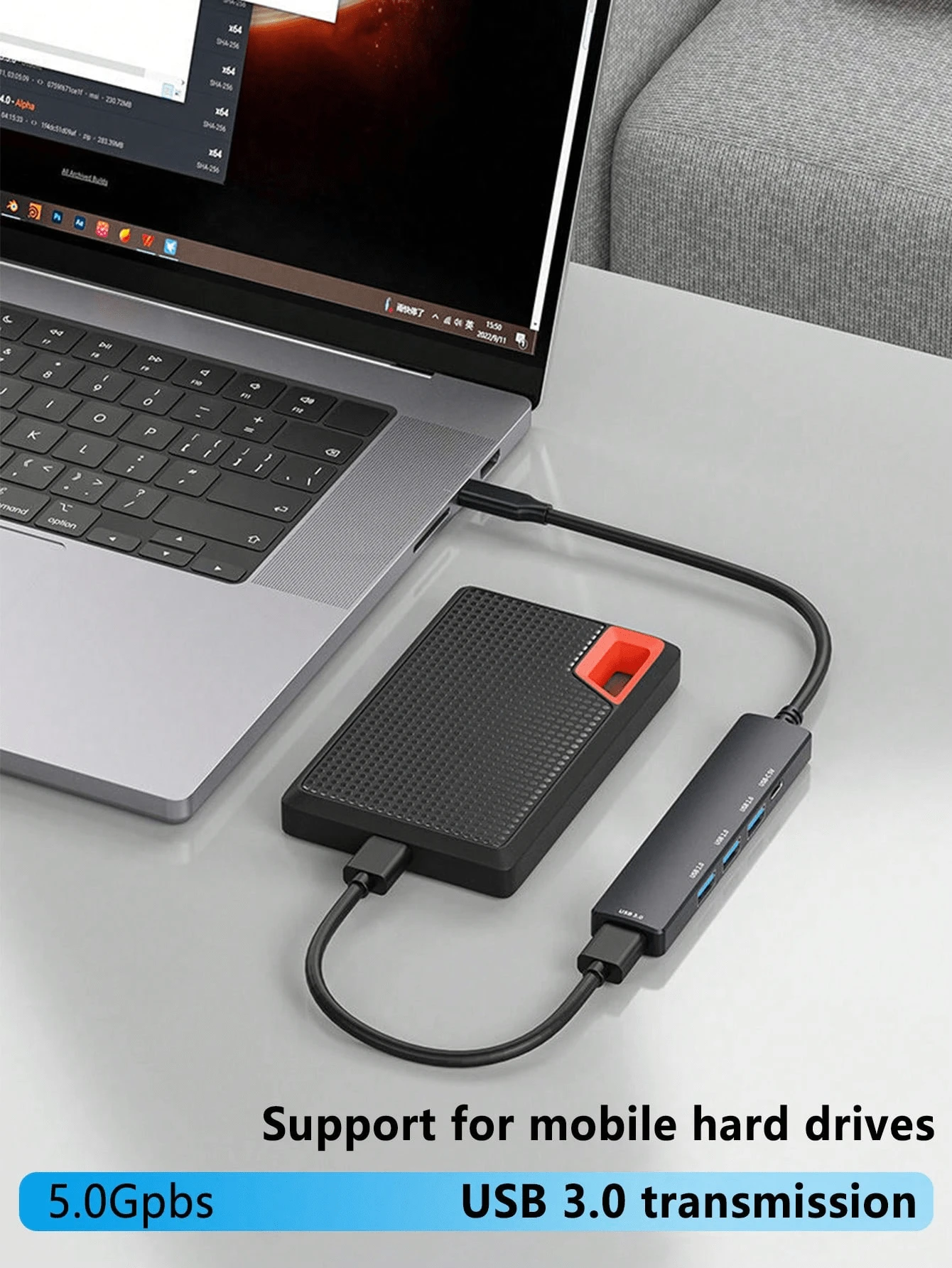 USB Converter Hub Extender, Type-C ถึง USB Expansion Dock, USB Flash ...