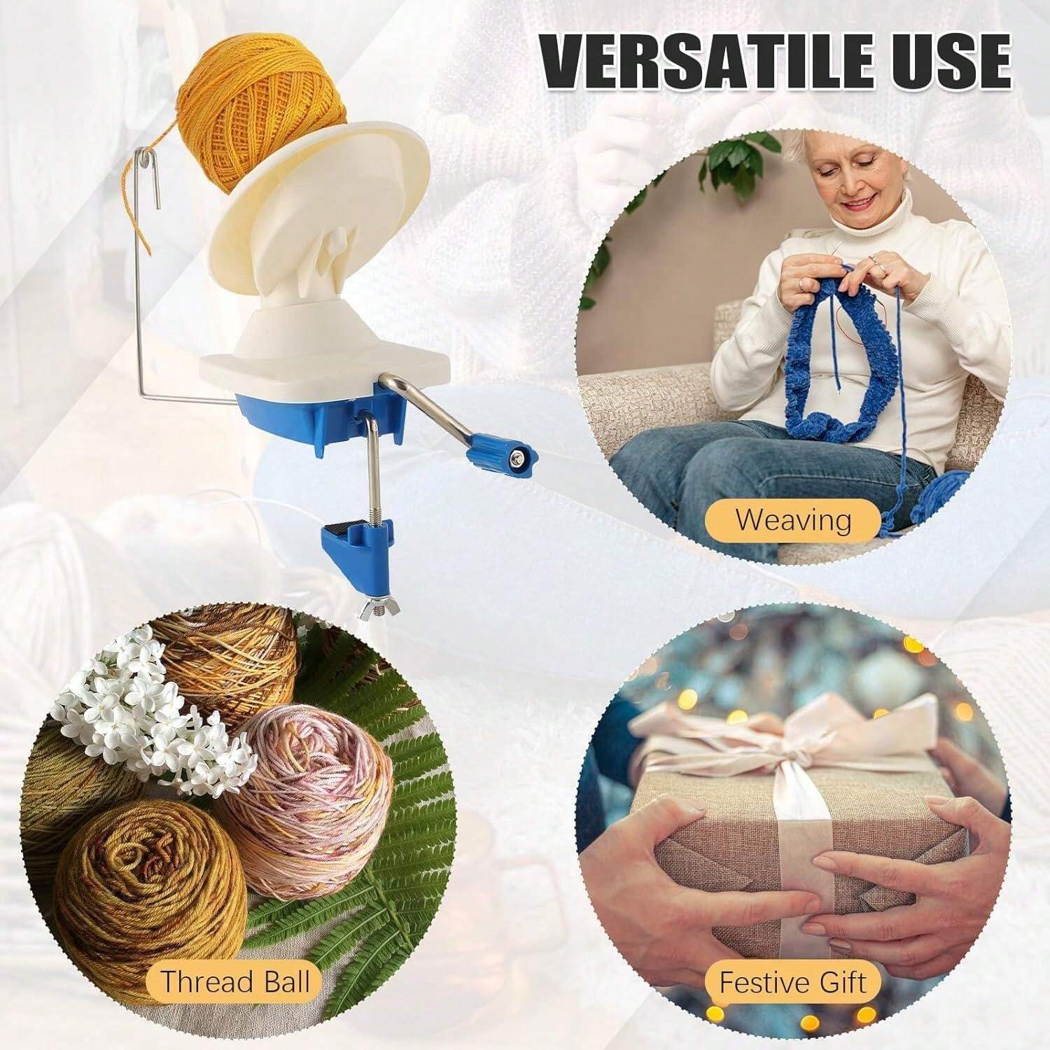 Devanador de bola de hilo, devanador de hilo manual para madeja de hilo ...