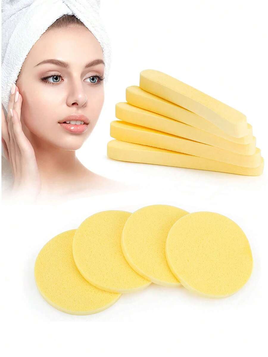 12pcs A-Grade Compressed Facial Sponge, High-Quality Makeup Removal ...