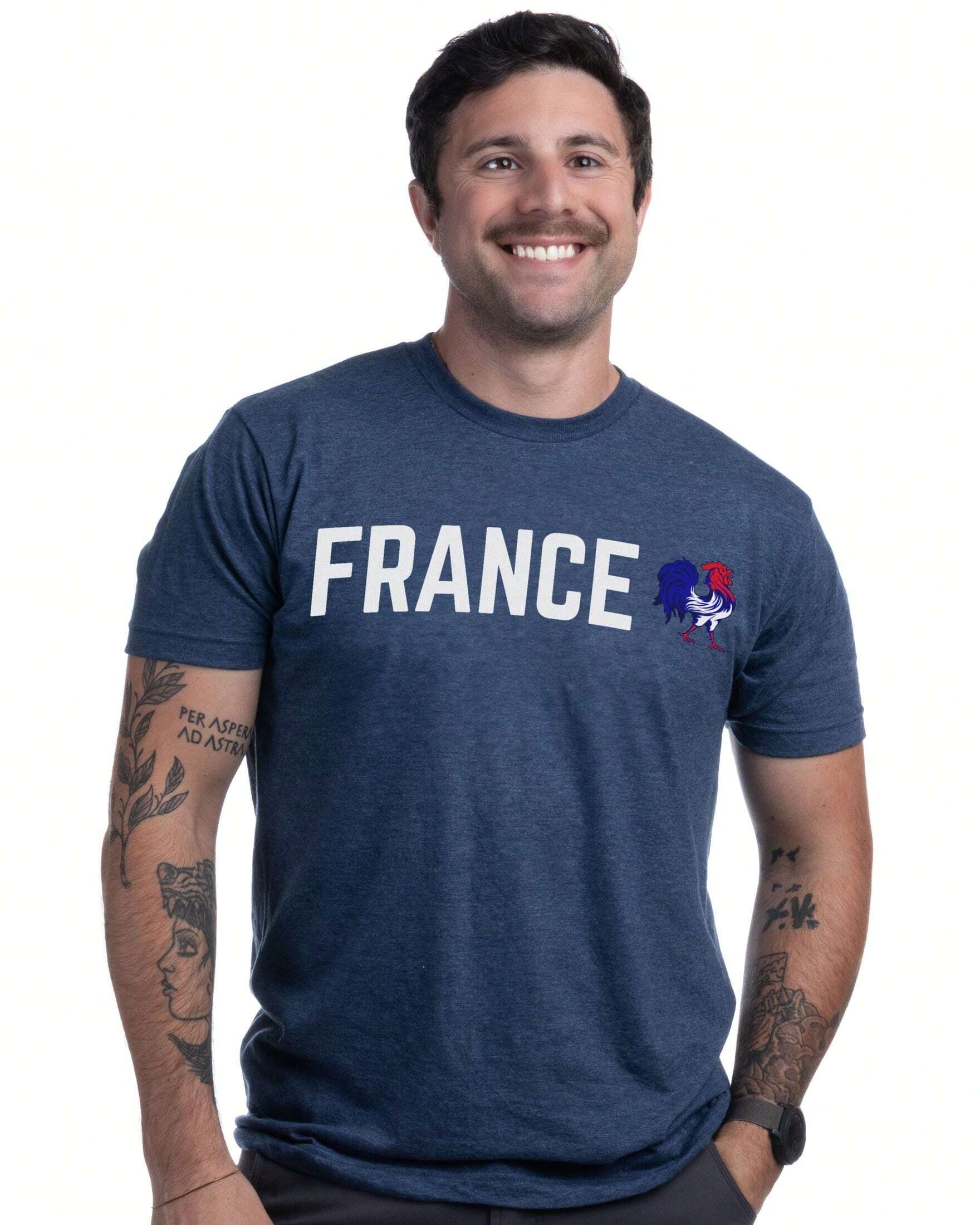 France - Coq Gaulois Tee Shirt | French Pride Francais Paris T-Shirt ...