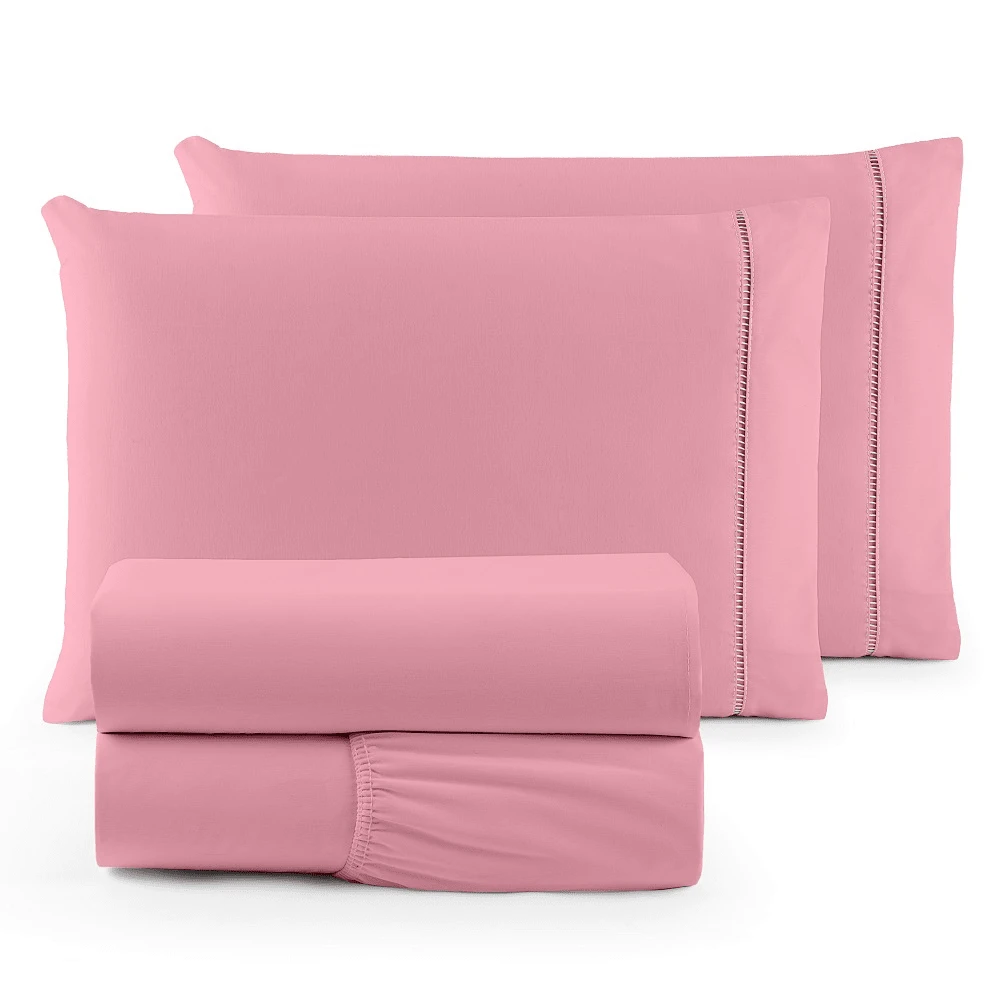 DOUBLE 3-Piece Sheet Set 400 Thread Count Micro Percale - Various ...
