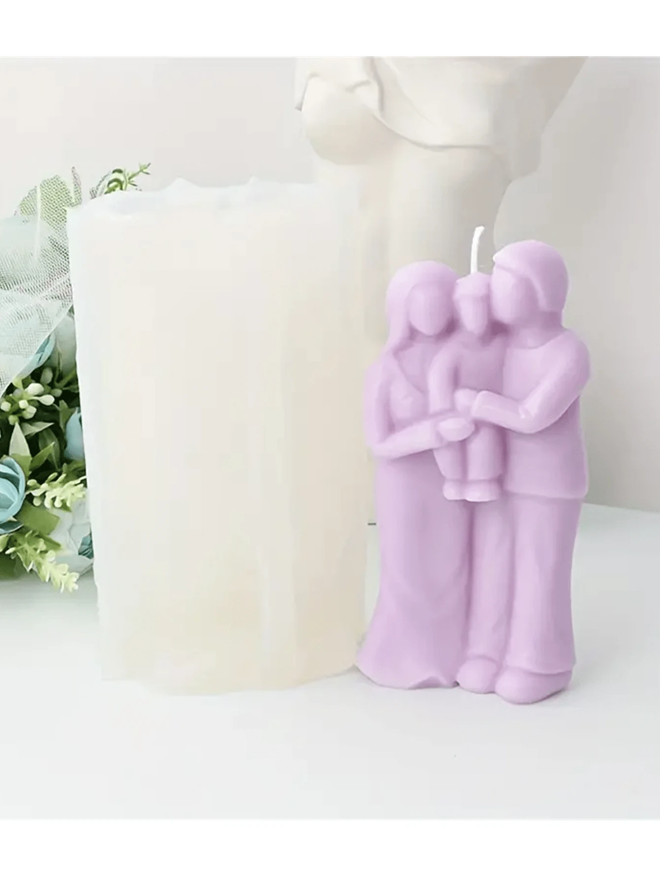 Virgin Mary Candle Silicone Mold Trio Maria And Jesus Born Nativity ...