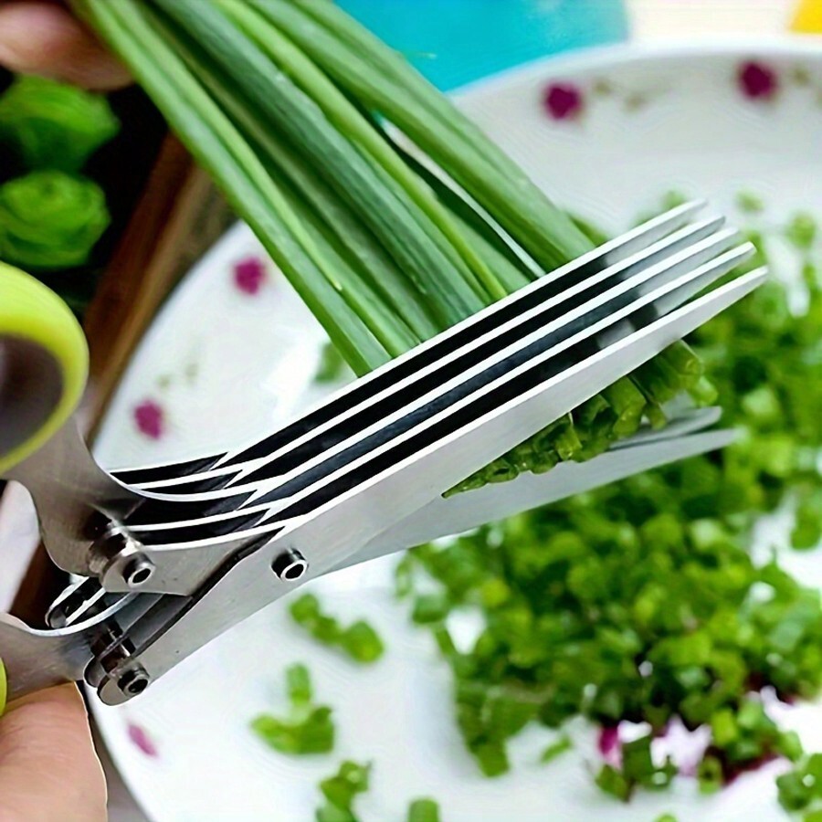1pc 3-Layer/5-Layer Multi-Functional Stainless Steel Kitchen Scissors ...