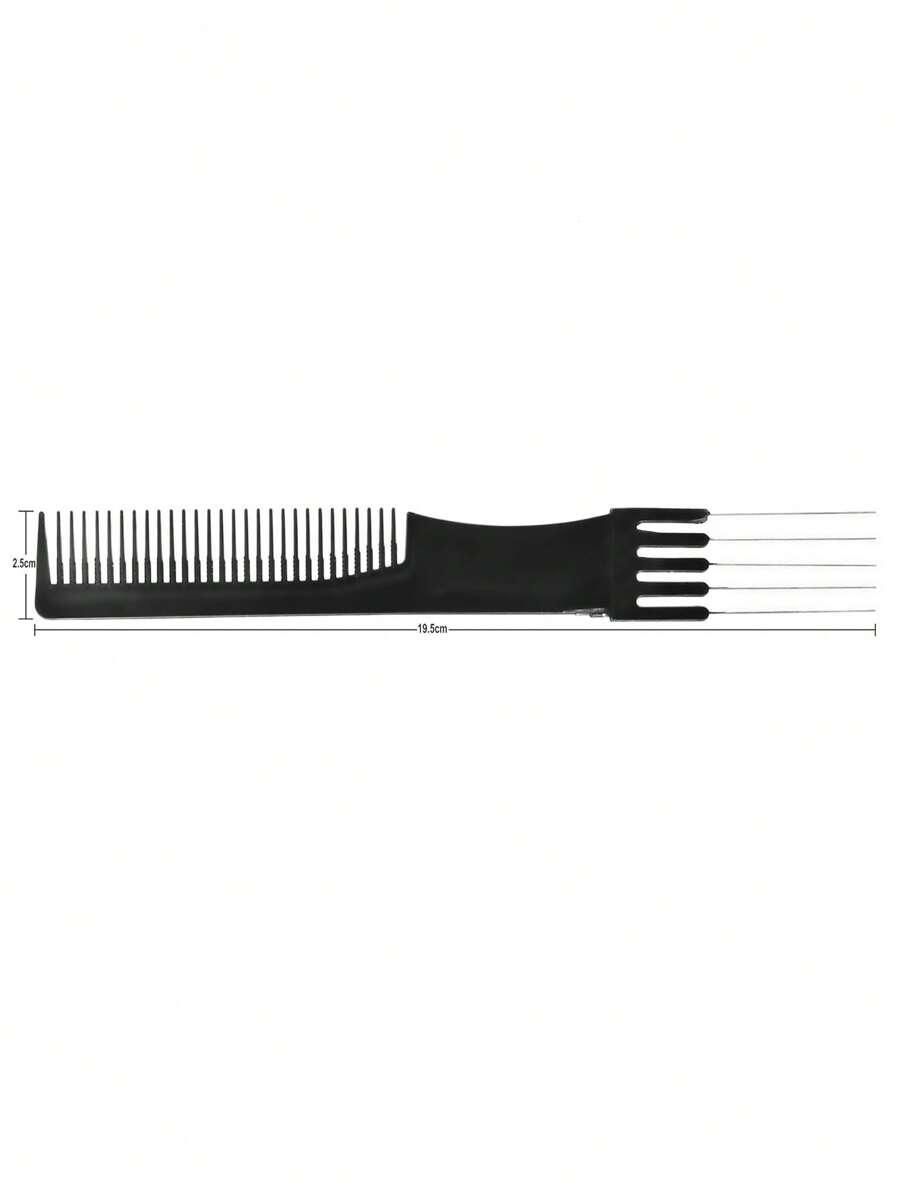 4Pack Tail Combs Black Carbon Fiber Teasing Combs Rat Tail Lifting ...