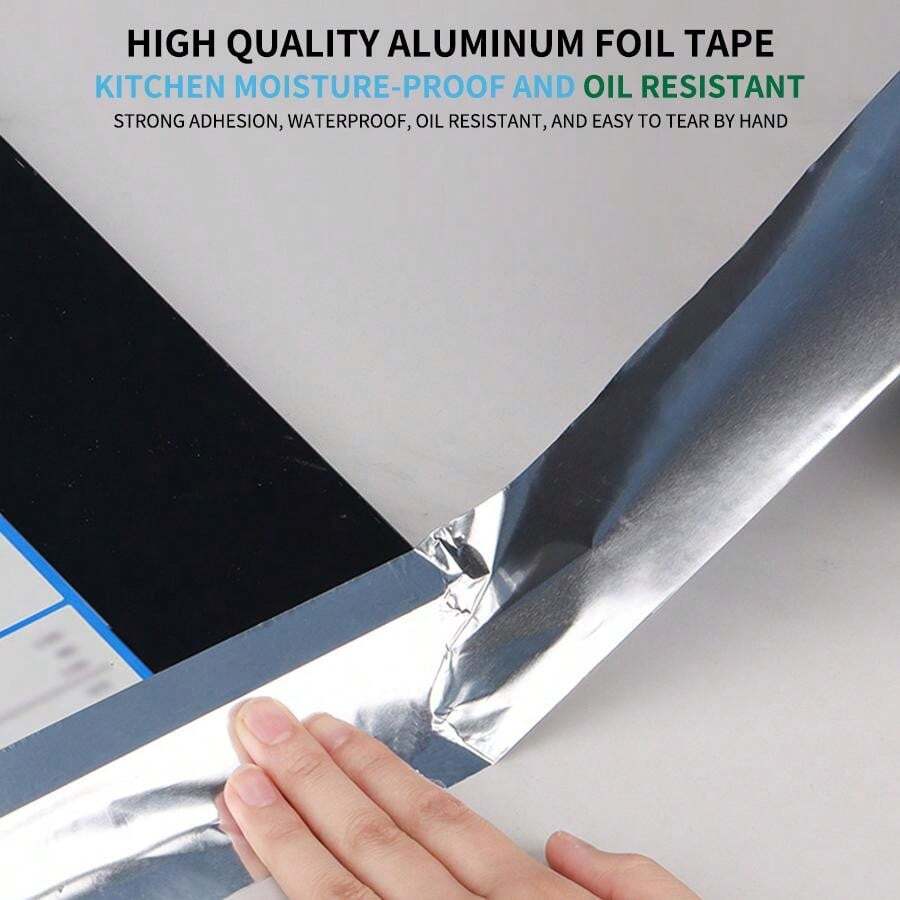 2pcs/Pack Aluminum Foil Mildew/Oil Resistant Adhesive Tape, Multiple ...