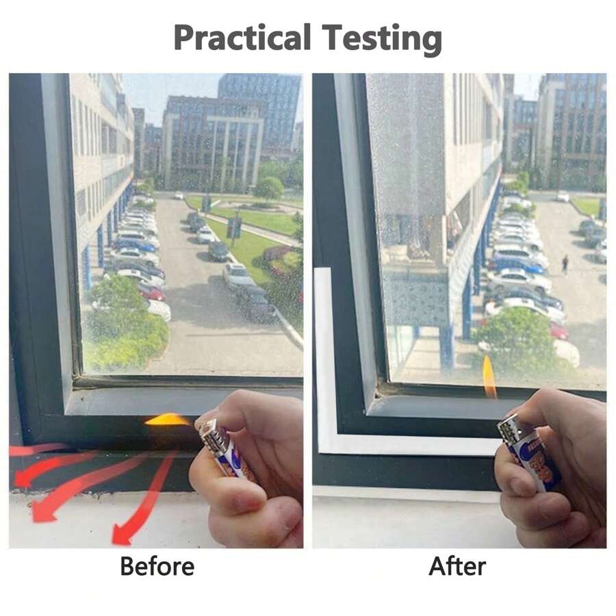 6M Door Seal Strip Silicone Door Weather Stripping, Soundproofing ...