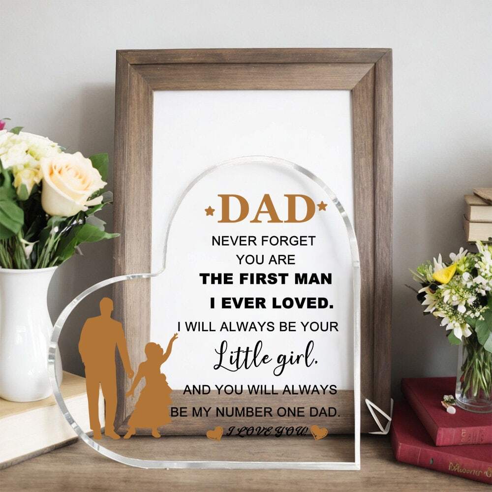 1 Pc Father Presents From Family And Friends Father's Day Heart-Shaped ...