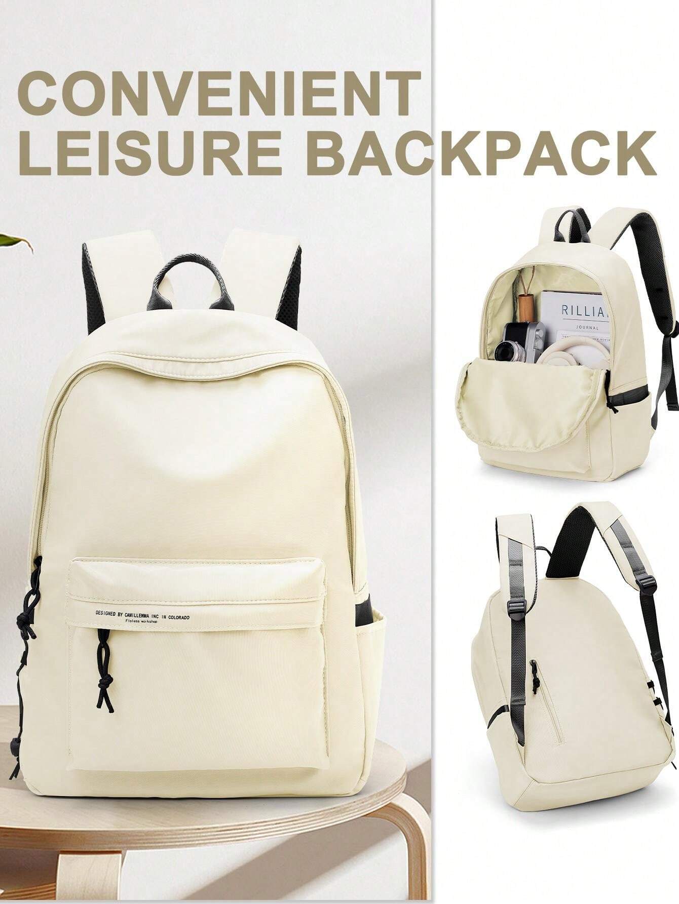Leichter Laptop-Rucksack, lässiger Schulrucksack für Frauen, Mädchen ...