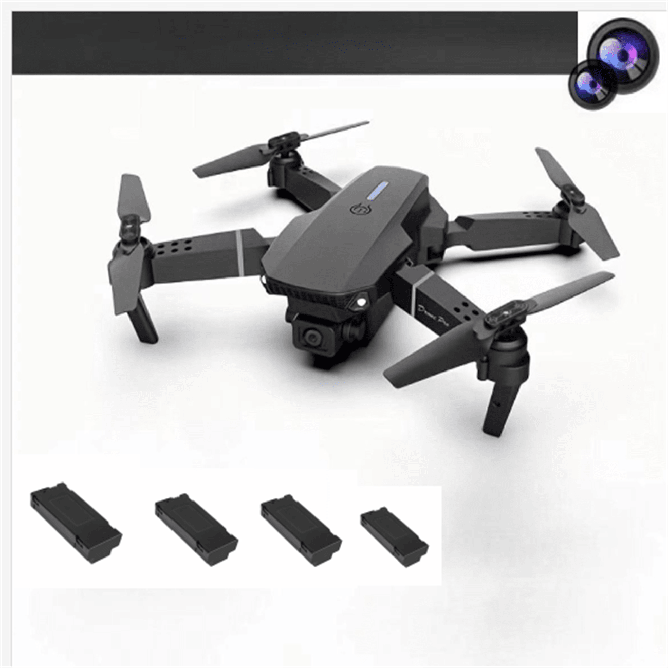 Novo Drone E99 Pro Dupla Câmera Fluxo Óptico Ponto Hover Profissional ...