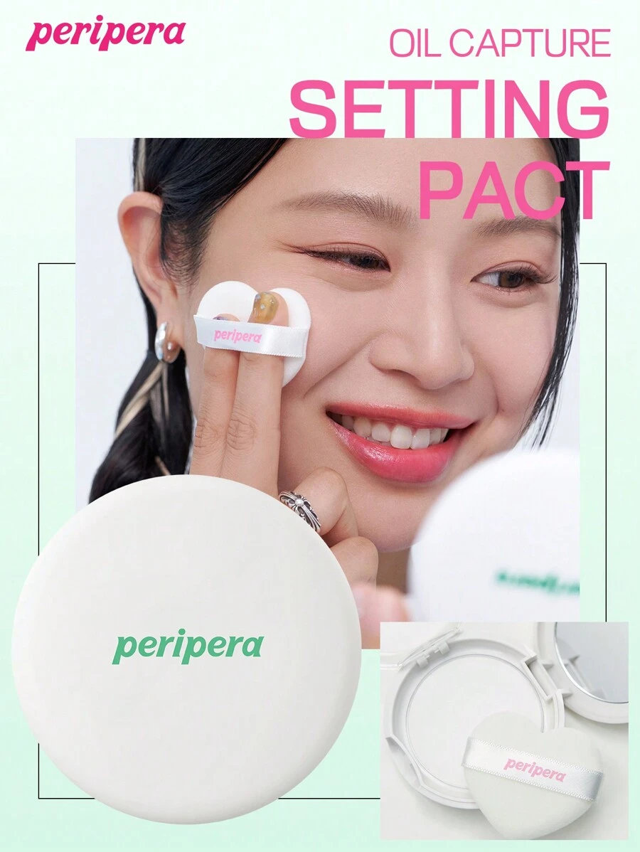K-Beauty Peripera Love Oil Capture Setting Pack, Oil Control Pressed ...