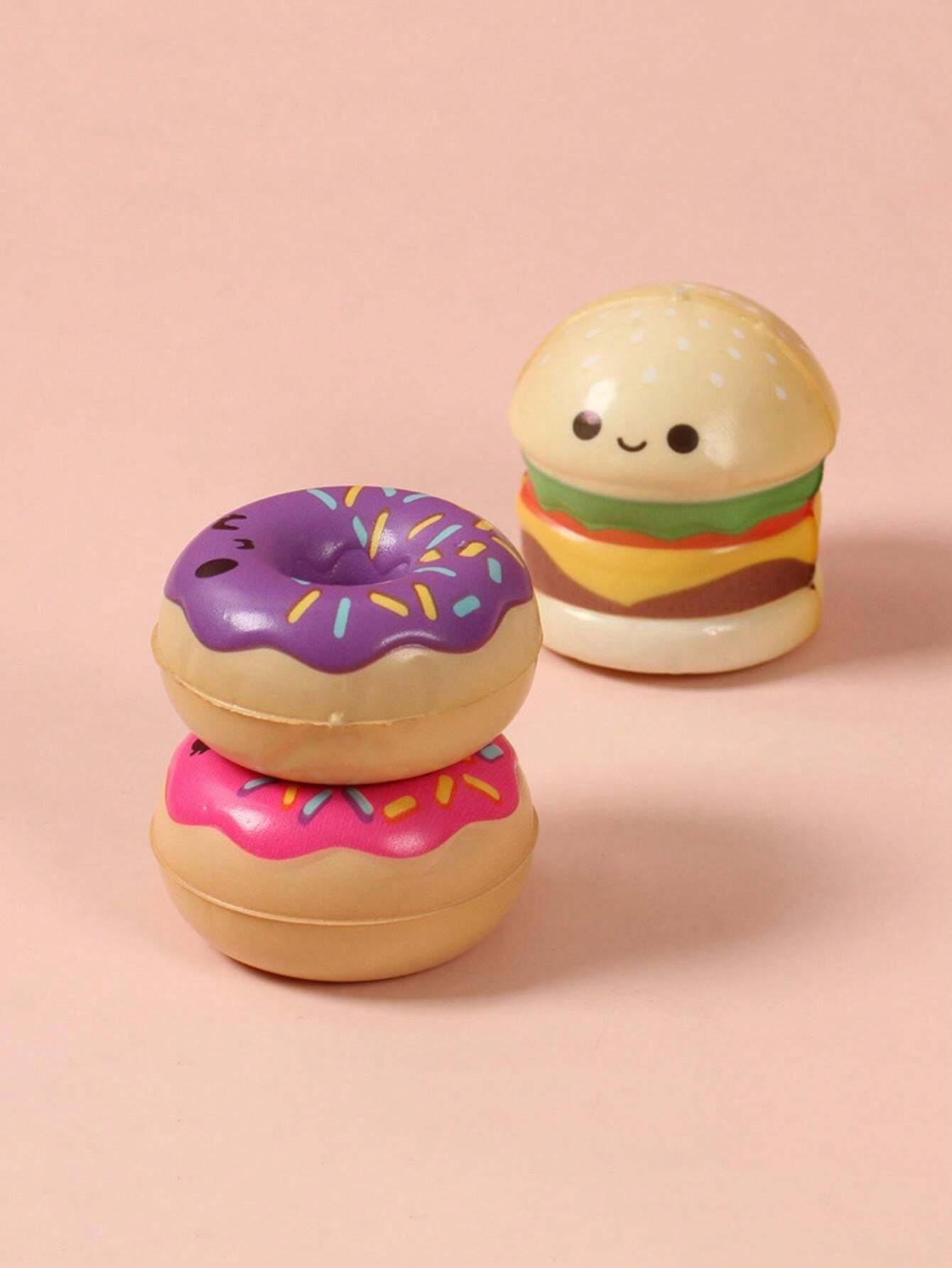 1/3/5Pcs Mini Squish Fast Food Toys - Assorted Designs Slow-Rise Stress ...