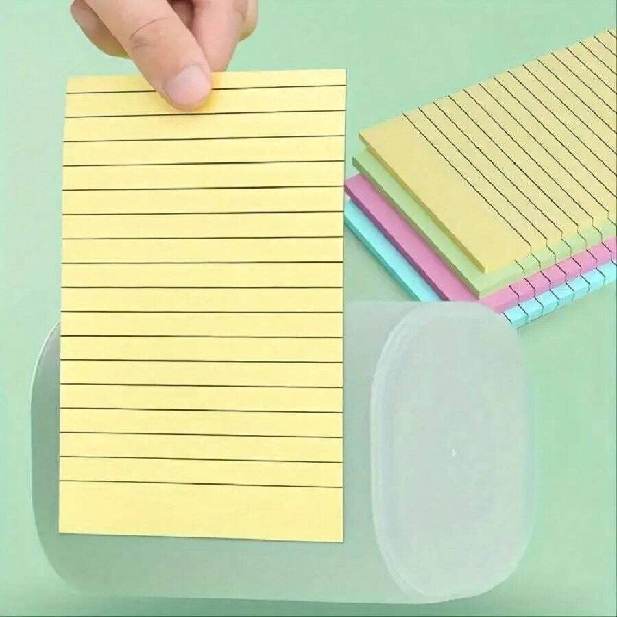 200sheets Line Sticky Notes 4 Colors Portable Student Note Marker ...