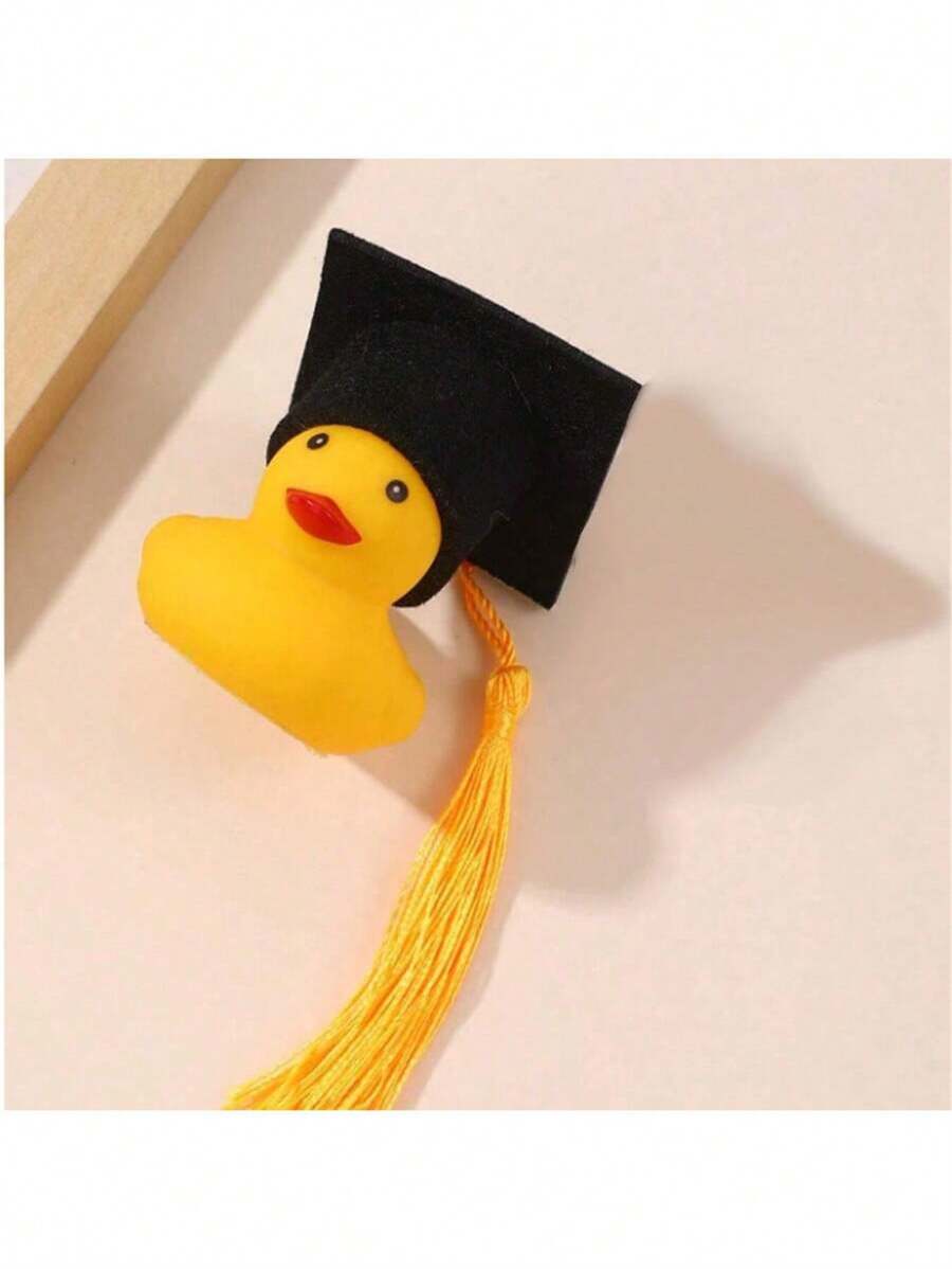 5pcs Graduate Rubber Duck Wearing Doctoral Hat Figurines For 2024 ...