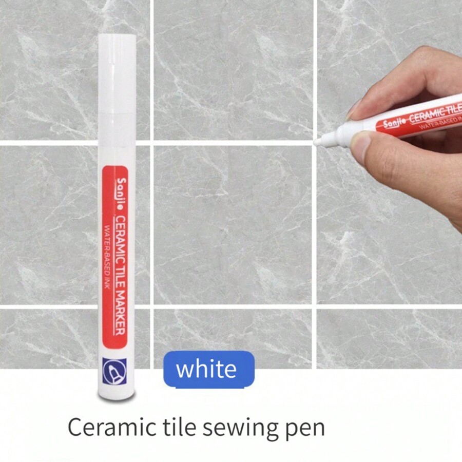 3 Pcs White Ceramic Tile Pen Wall Grout Restorer Pen Repair Marker ...