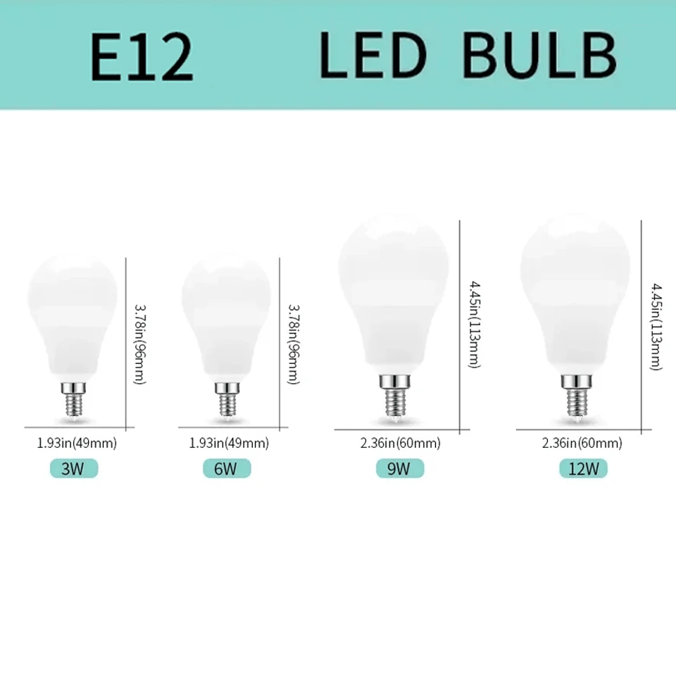 10 ชิ้น หลอดไฟ LED E26 E12 AC100-130V 3W 6W 9W 12W 15W 18W 20W Bombilla Pour Ampoules สำหรับห้อง ...
