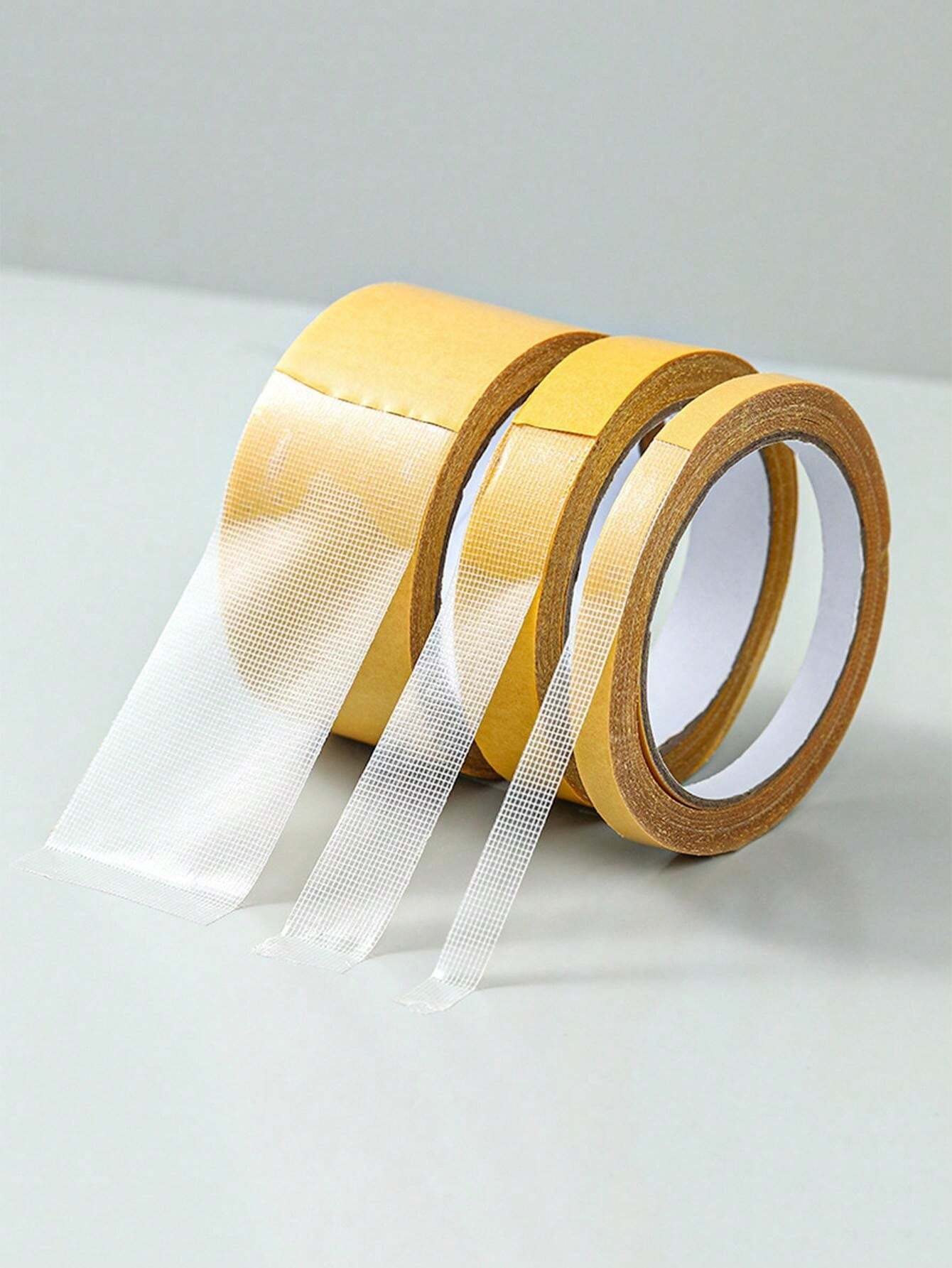 1 Roll Mesh Double Sided Tape, Clear Fiber Strong Adhesive Tape ...