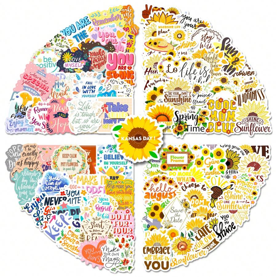 100Pcs Motivational Reward Stickers For Students, Inspirational Quotes ...