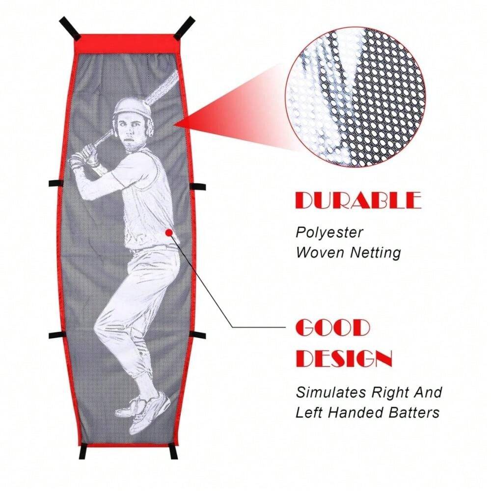 2PCS Baseball Softball Pitching Target & Dummy Batter, Adjustable ...