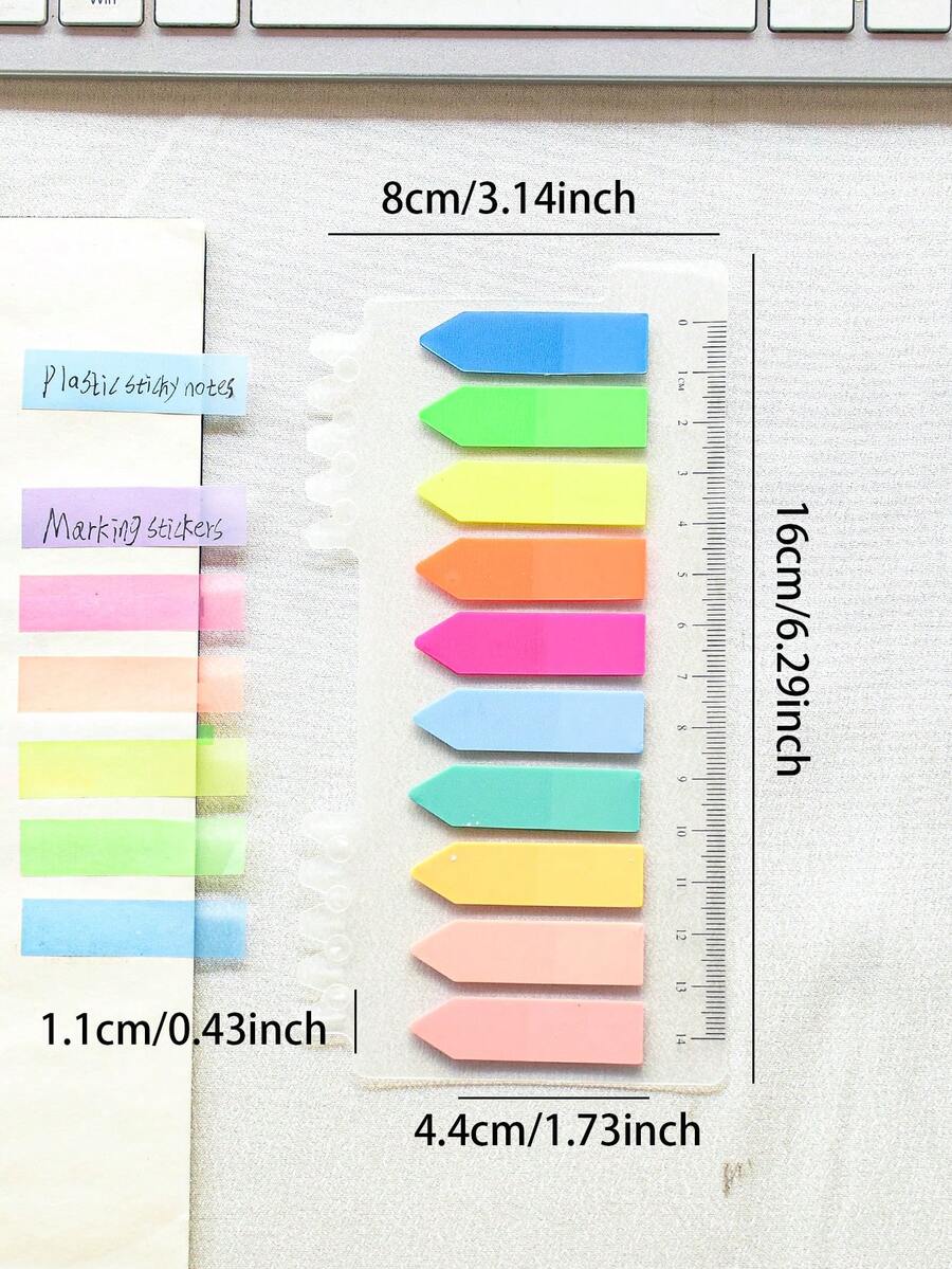 1400 Sheets PET Sticky Notes In 7 Designs, Morandi Color Sticker Labels ...
