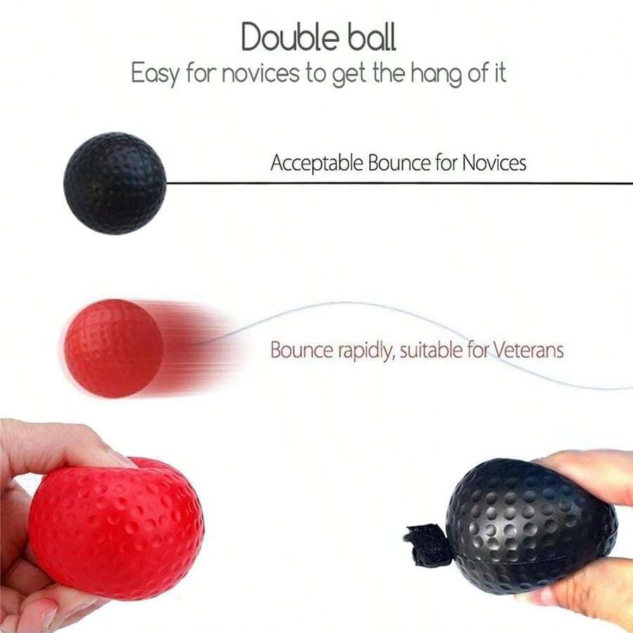 1 Pc Head-Mounted Boxing Ball, Softer Than A Tennis Ball, Ideal For Reflexes, Agility, Boxing ...