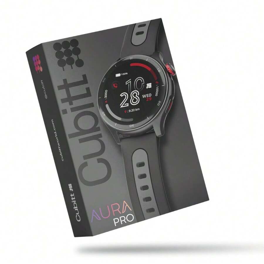 Cubitt Aura Pro Smartwatch/Fitness Tracker With 1.43" Touch AMOLED Screen, Bluetooth Call, Built ...