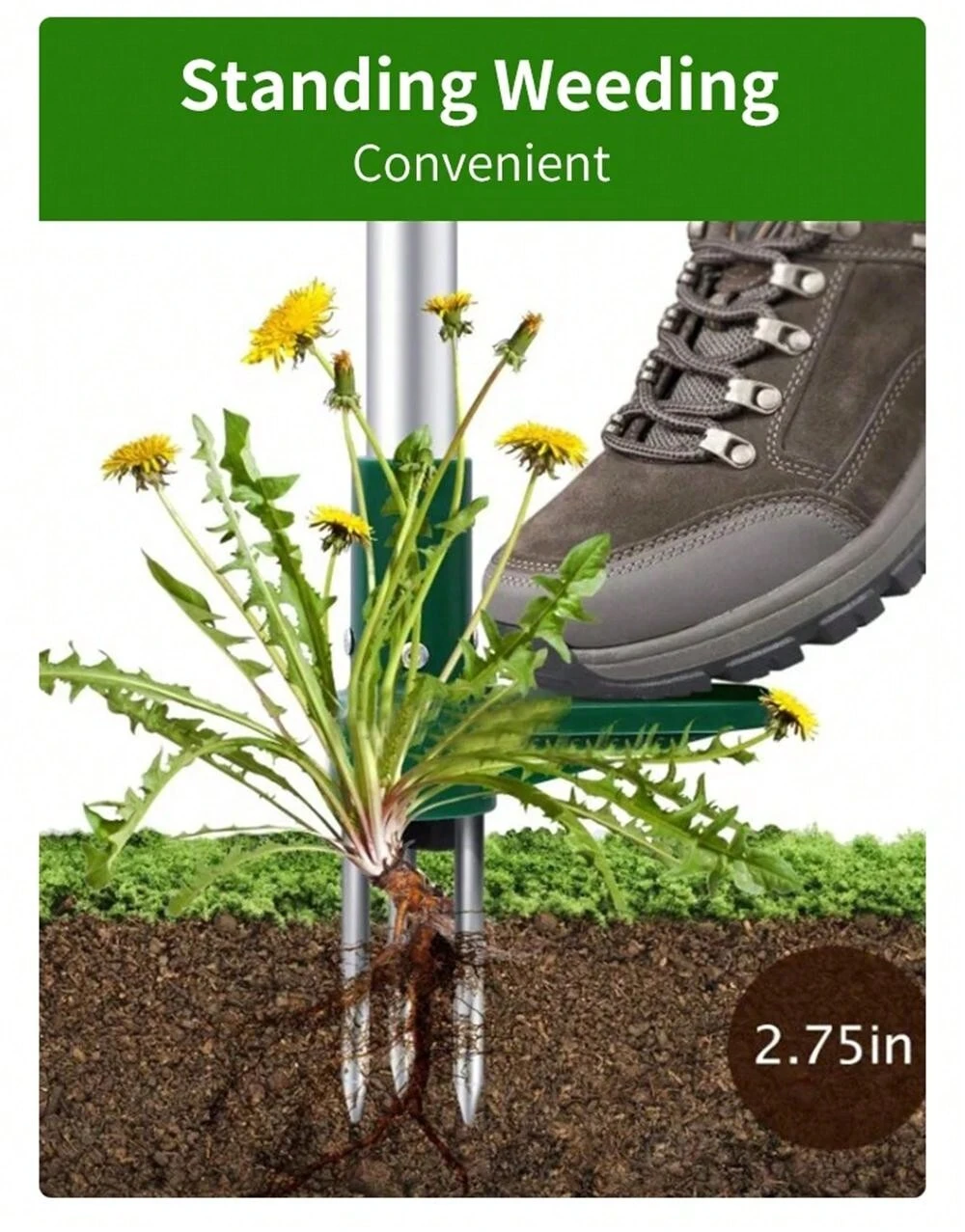 1 Piece Long Handle Lawn Weeder Weeding Trimming Claw Weeder Garden ...