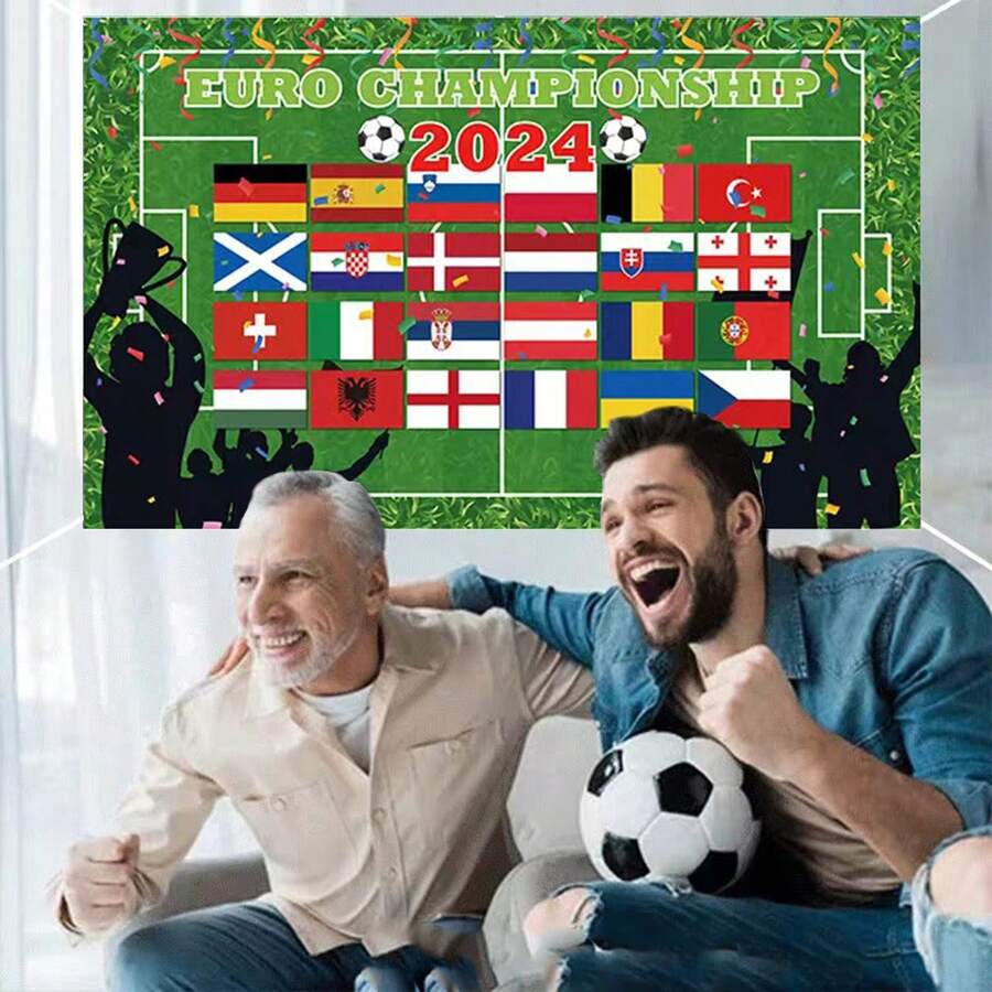 European Cup 2024 Soccer Party Decorations 180x110cm Euro Championship ...