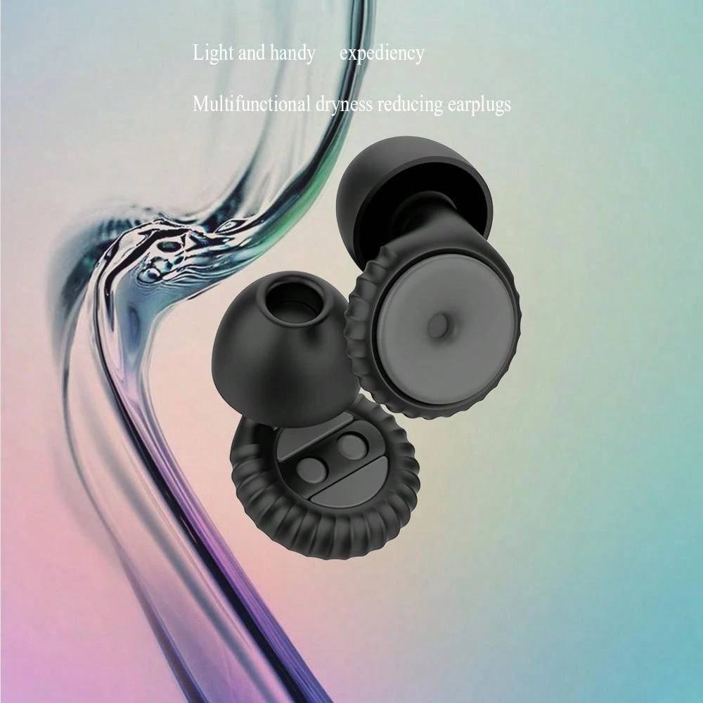 1pair White Silicone Ear Plugs For Dehumidification And Black Ear Plugs ...