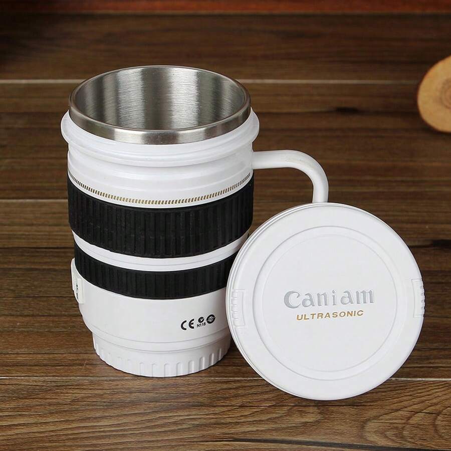 1 Piece 350 Ml (12 Oz)/440 Ml (15 Oz) Camera Lens Shaped Coffee Mug ...