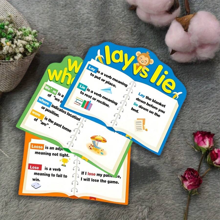 13Pcs Commonly Confused Words Posters Elementary Educational Posters ...