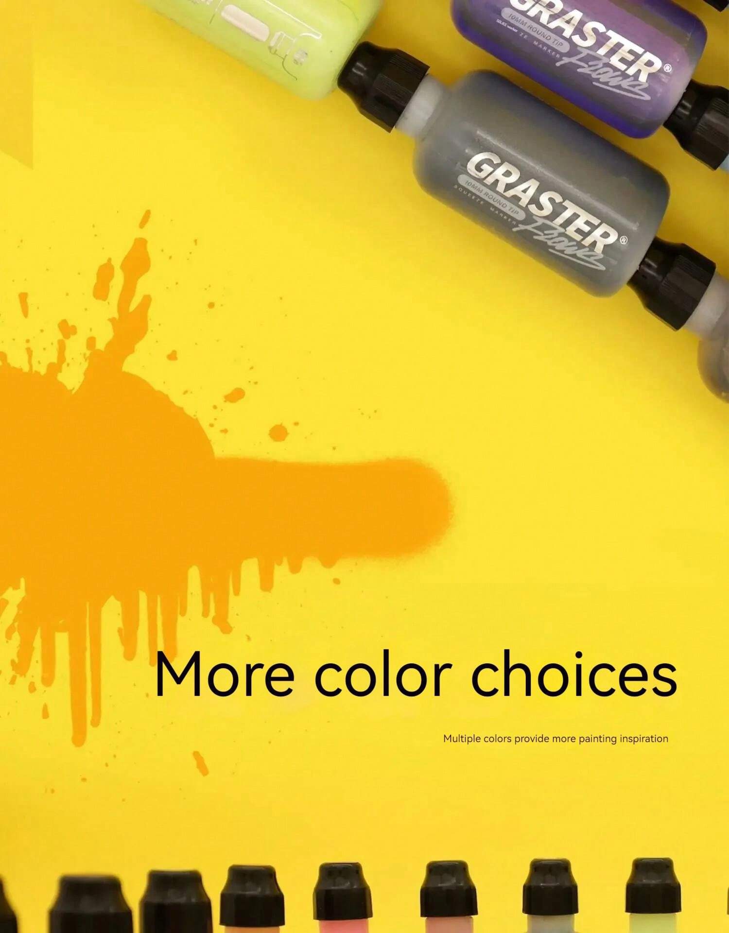 New 60ML Graffiti Flow Pen 10mm Waterproof Oil-Based Markers Large ...